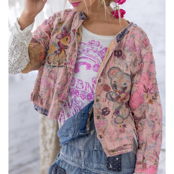 Magnolia Pearl | Jackets & Coats | Magnolia Pearl Pink Quilted Jacket ...